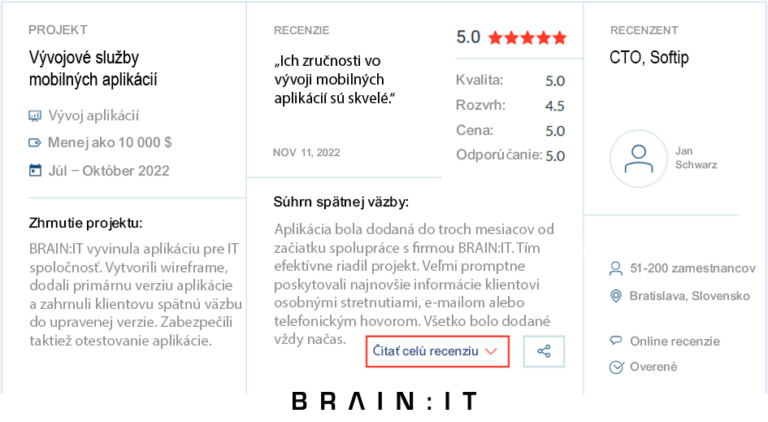 Mobilná aplikácia pre Svet Zdravia a Pro Care - Brain:IT.sk